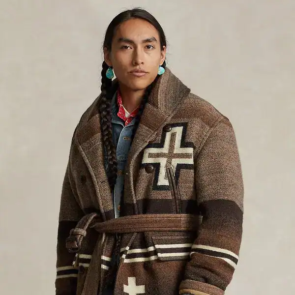 Ralph Lauren Prl X Naiomi Glasses Blanket Ranch Coat - Across The